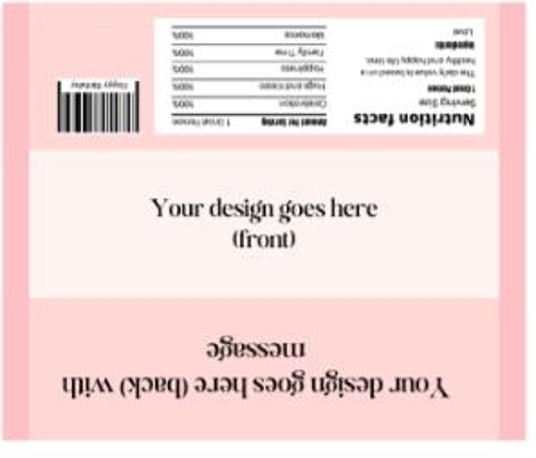 Oreo Wrapper Editable Template - Etsy