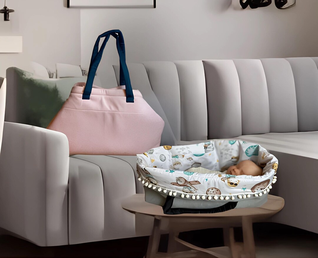 Up to 24" Reborn Doll Bassinett Bag. Display Crib. Bag Turns Into Cot ...