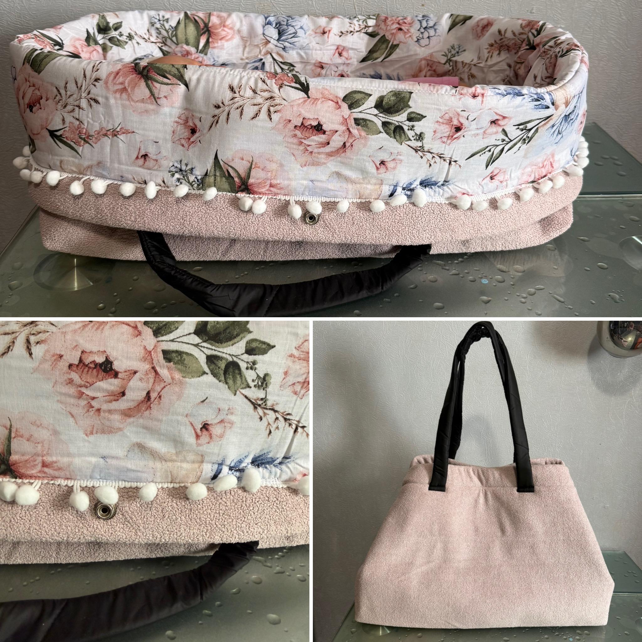 Up to 24" Reborn Doll Bassinett Bag. Display Crib. Bag Turns Into Cot ...