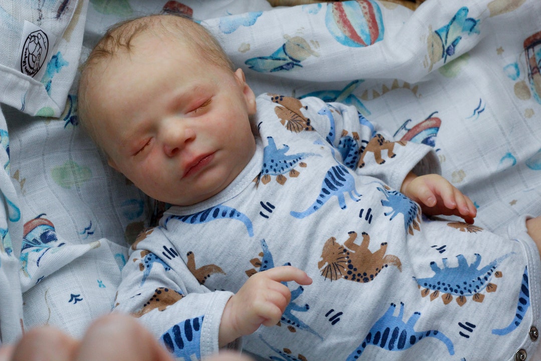 Ready for Ship From USA. Real Born Baby Boy Mdison Asleep. Hi - Etsy