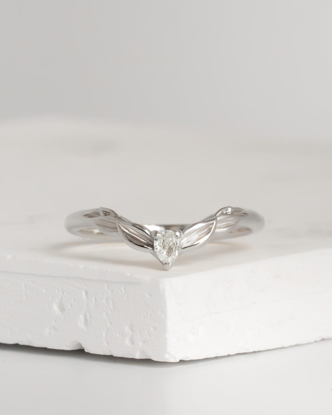 The Rowan Ring Ethereal Fae Inspired Sterling Silver Hand Made Floral V ...