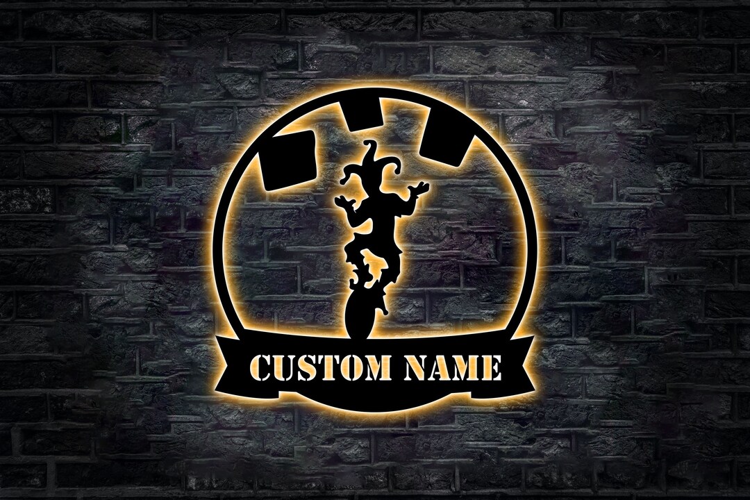 Personalized Juggler Metal Sign With LED Lights, Custom Juggler Metal ...