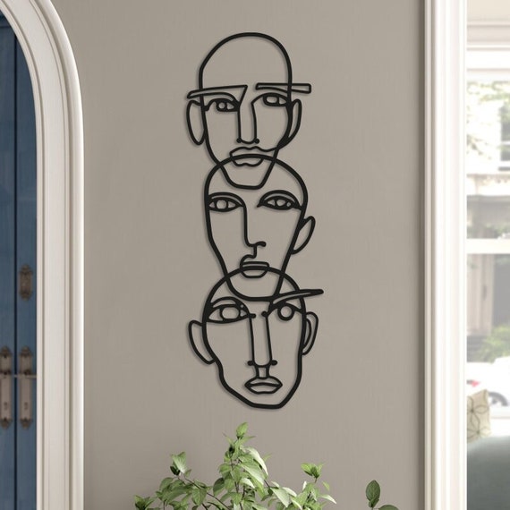 Buddy Metal Wall Art Three Friends Welcome You Home Design | Etsy