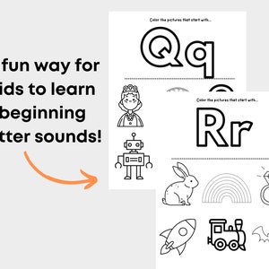 Letter Coloring Pages. Alphabet Coloring Pages. Beginning Sound ...