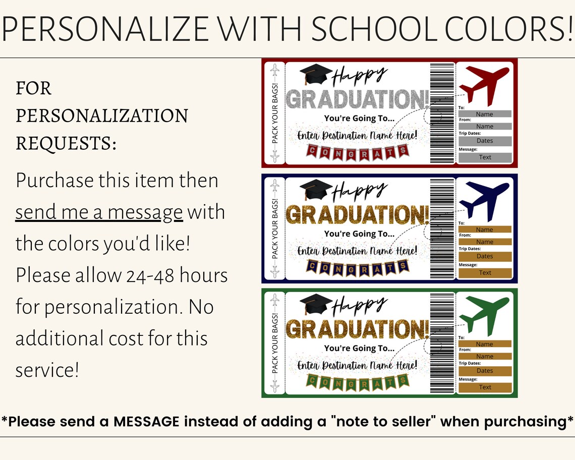 Graduation Boarding Pass. Graduation Ticket. Graduation Gifts. - Etsy