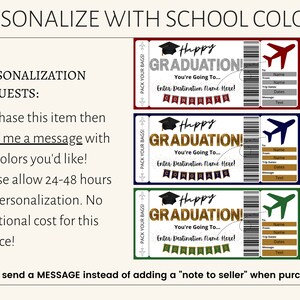 Graduation Boarding Pass. Graduation Ticket. Graduation Gifts. - Etsy