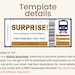 Train Boarding Pass. Train Ticket Template. Train Ride Gift. Train ...