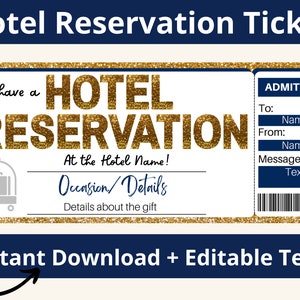 Hotel Reservation Voucher. Hotel Ticket. Hotel Voucher. Hotel Stay ...