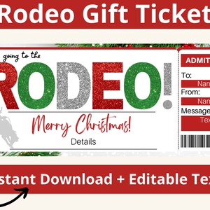 Rodeo Ticket Invitation. Rodeo Gifts. Rodeo Invite. Rodeo - Etsy