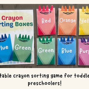 Color Matching Printable. Color Sorting Activities. Toddler Worksheets ...