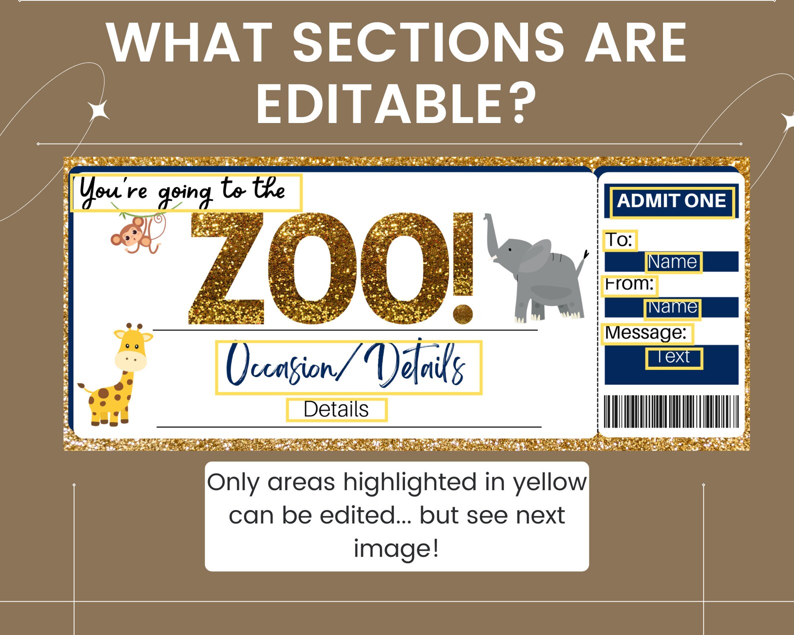 Zoo Ticket. Zoo Gift Card. Zoo Certificate. Zoo Trip. Zoo - Etsy