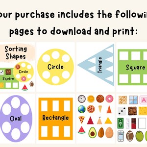 Shape Matching Worksheets. Shape Sorting. Shape Worksheet. Learning ...