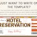 Hotel Reservation Voucher. Birthday Hotel Ticket. Hotel Voucher. Hotel ...