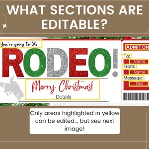 Rodeo Ticket Invitation. Rodeo Gifts. Rodeo Invite. Rodeo - Etsy