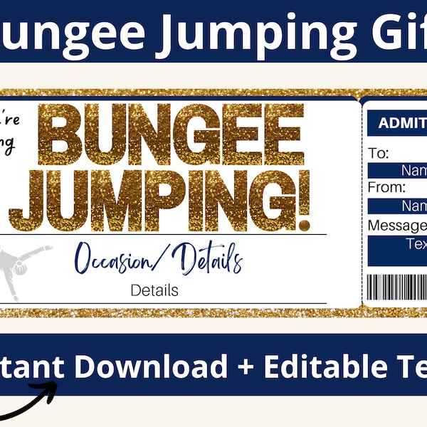 Bungee Ticket - Etsy
