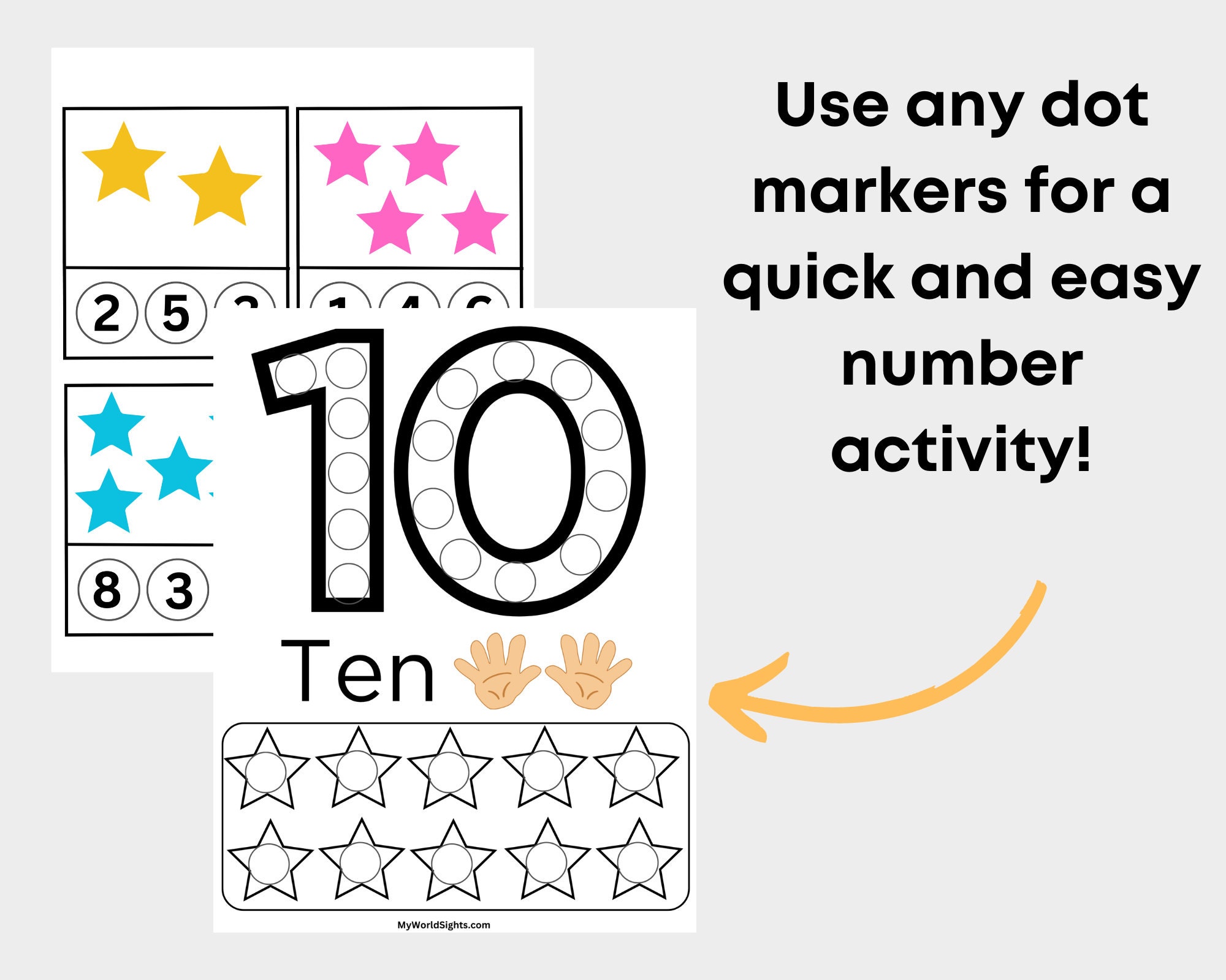 Dot Marker Activity Pages Printable, Do a Dot Counting Worksheets ...