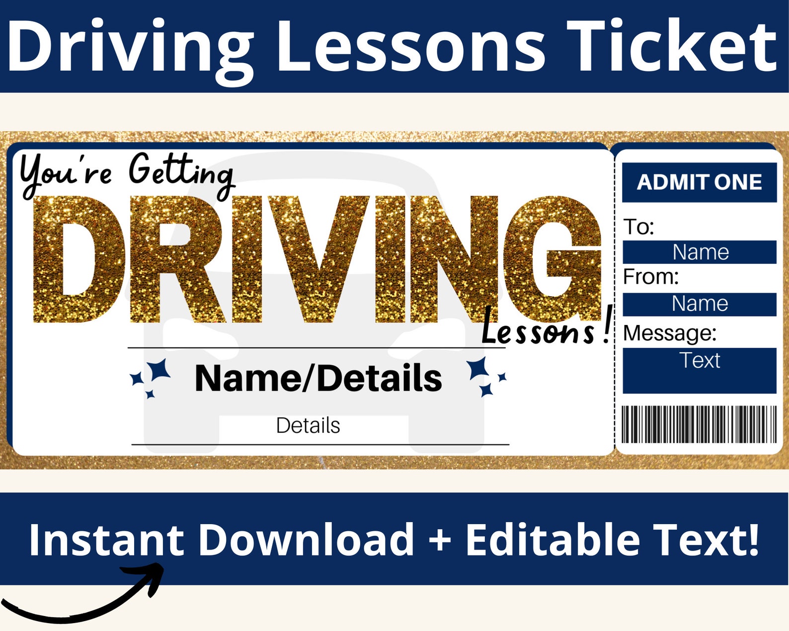 Driving Lesson Voucher. Driving Lessons. Driving License. Driving ...