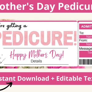 Pedicure Gift Certificate. Pedicure Gift Card. Salon Gift - Etsy