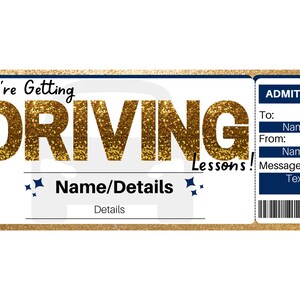Driving Lesson Voucher. Driving Lessons. Driving License. Driving ...