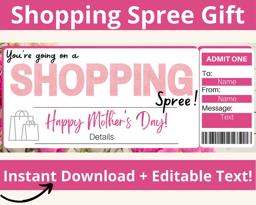 Shopping Spree Gift. Shopping Spree Voucher. Shopping Trip. Shopping ...