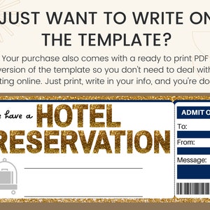 Hotel Reservation Voucher. Hotel Ticket. Hotel Voucher. Hotel Stay ...