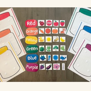 Color Matching Printable. Color Sorting Activities. Toddler Worksheets ...