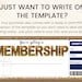 Membership Template. Membership Certificate. Membership Gift Card ...
