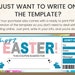Easter Coupons Printable. Printable Easter Gift Card. Easter Ticket ...