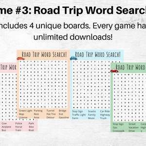 Road Trip Games. Travel Gifts for Bloggers. Road Trip Bingo Board ...