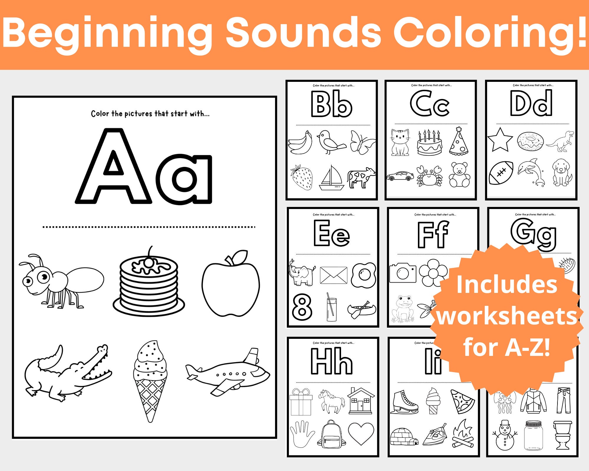 Letter Sounds Coloring Pages [2025]