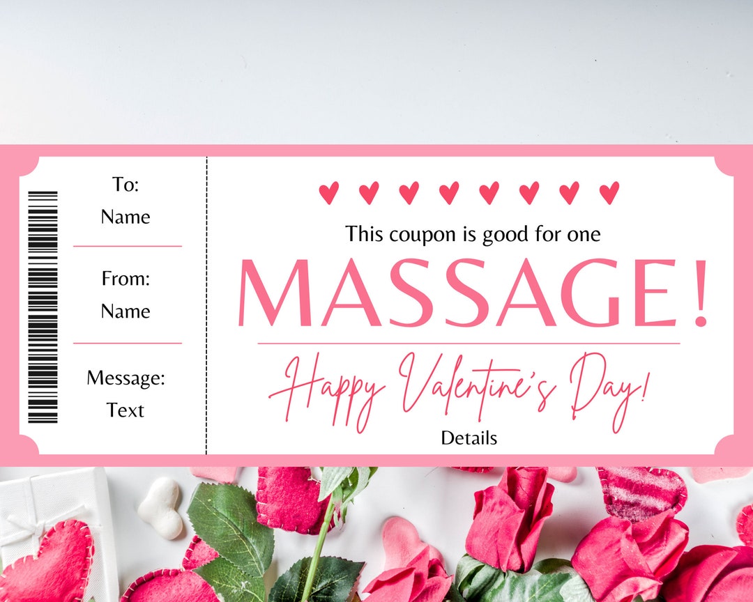 Massage Gift Certificate. Massage Coupon. Massage Voucher. Massage ...