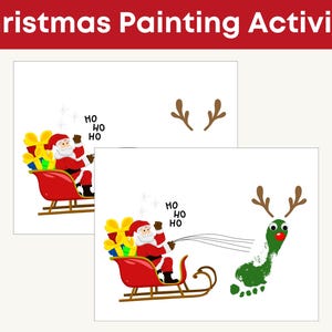 Santa Handprint Art. Christmas Handprint Craft. Christmas Handprint Art ...