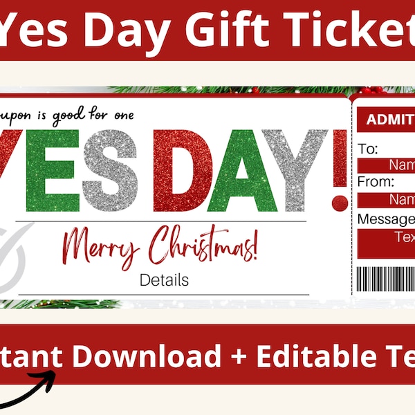 Yes Day Free Printable - Etsy