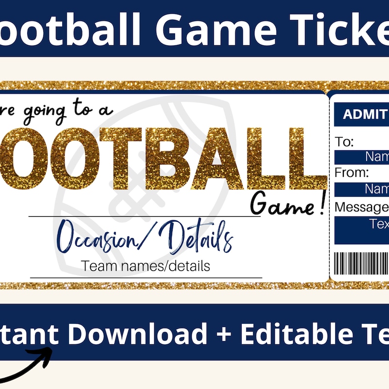 Football Program Template - Etsy