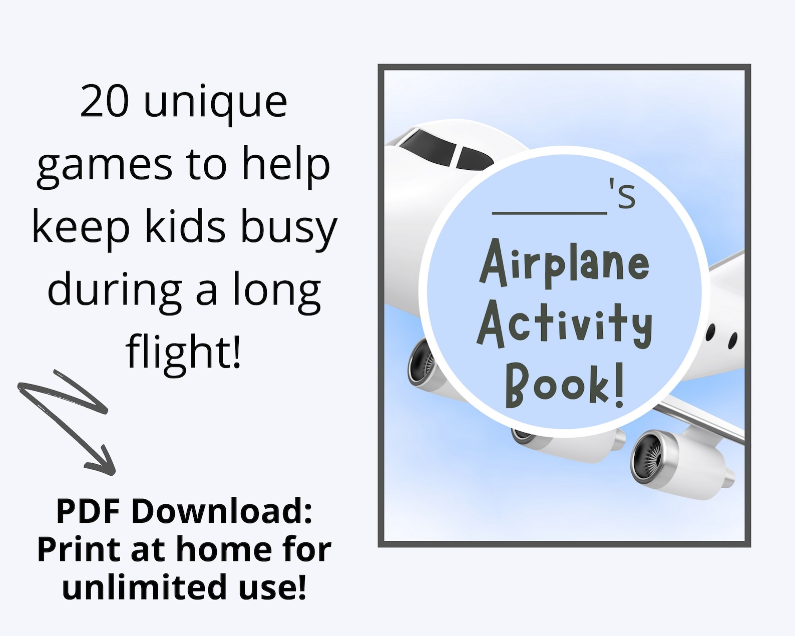 Airplane Activities for Kids. Airplane Activity Kit. Airplane - Etsy