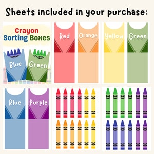 Color Matching Printable. Color Sorting Activities. Toddler Worksheets ...