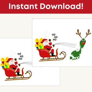Santa Handprint Art. Christmas Handprint Craft. Christmas Handprint Art ...