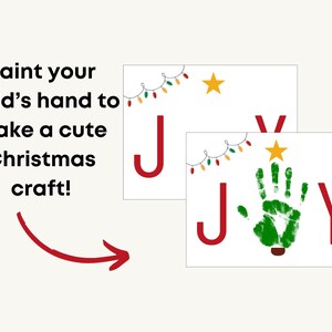 Joy Handprint Craft. Christmas Handprint Craft. Christmas Handprint Art ...