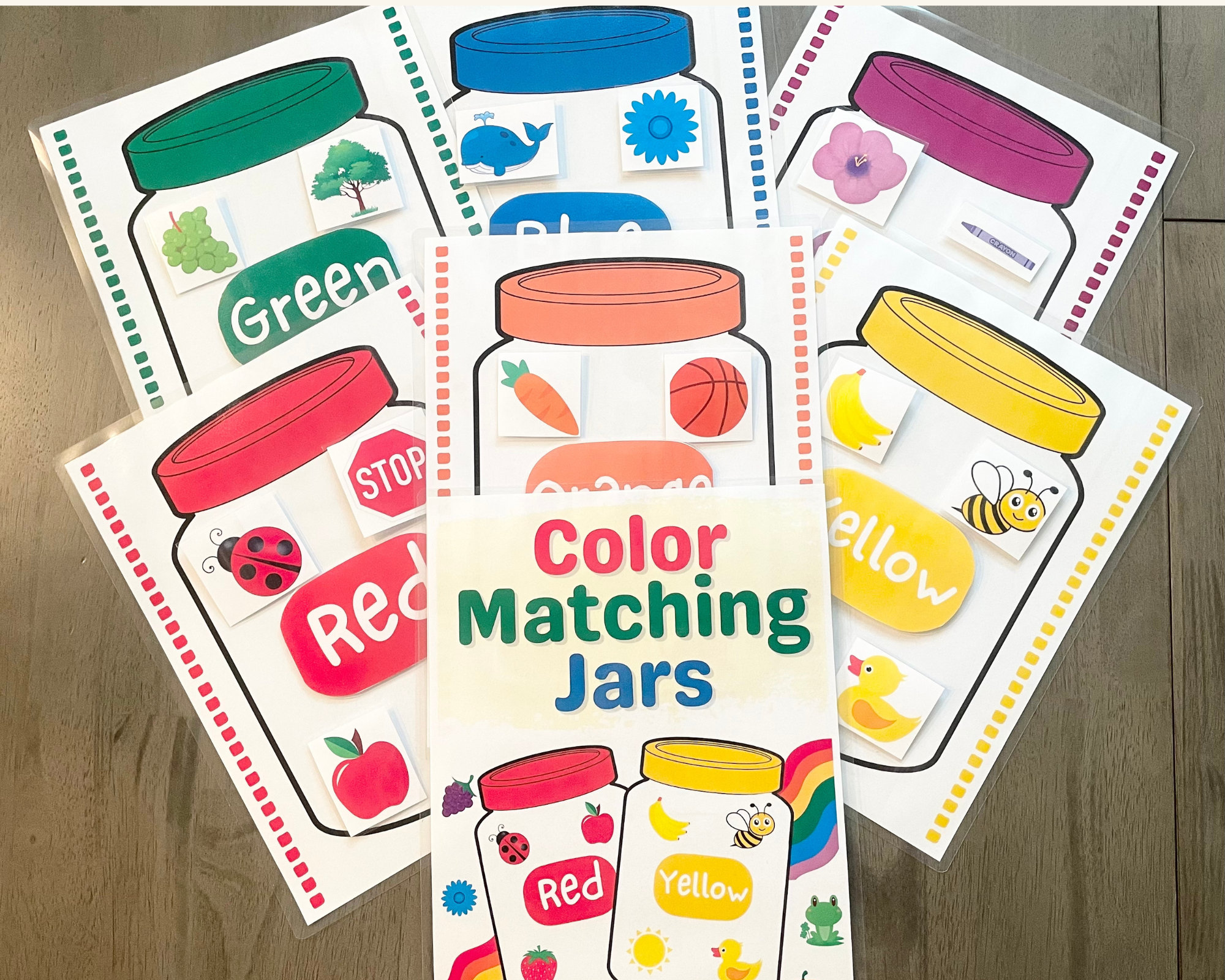 Color Matching Printable. Color Sorting Activities. Toddler Worksheets ...