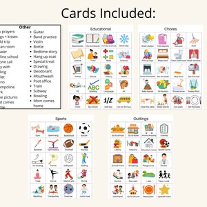 Daily Routine Chart. Printable Daily Routine Cards. Childrens Schedule ...