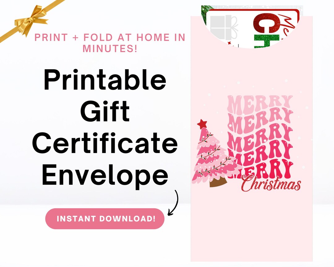 Ticket Envelope. Printable Envelope Template. Christmas Envelope ...