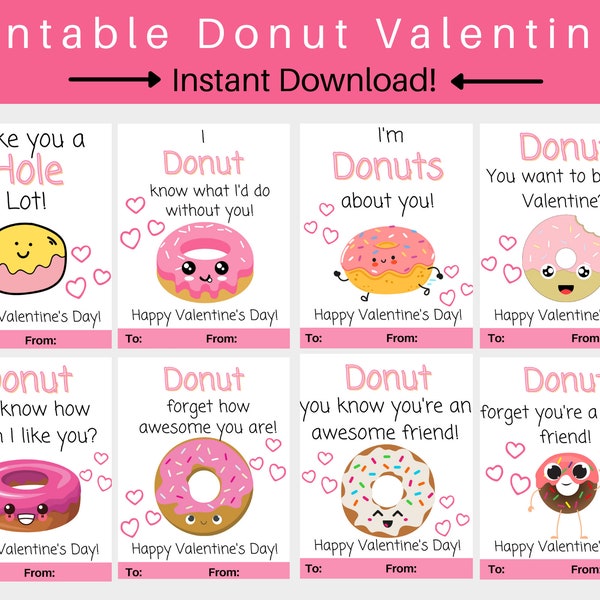 Donut Valentine - Etsy
