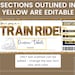 Train Ticket Template. Train Boarding Pass. Train Ride Gift. Train ...