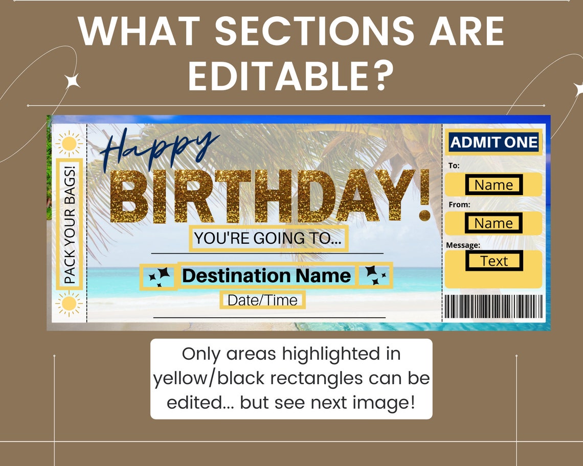 Beach Boarding Pass. Boarding Pass Birthday. Beach Vacation - Etsy