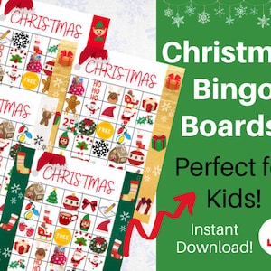 Christmas Bingo Boards! Christmas Bingo Games for Kids! Christmas ...