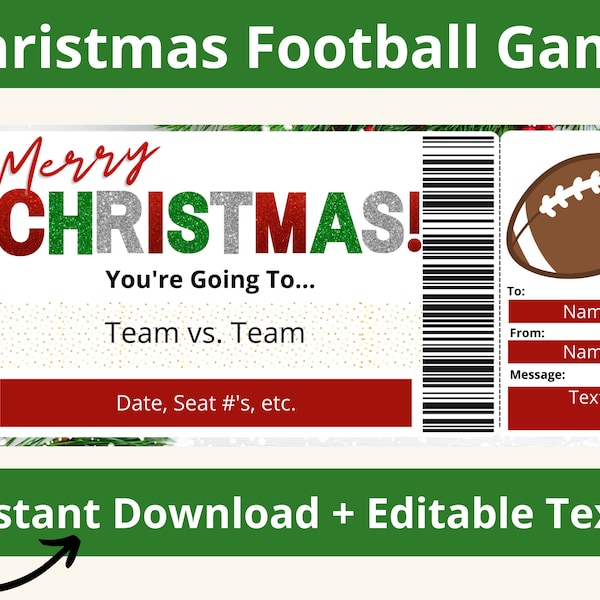 Nfl Ticket Template