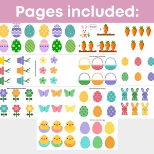Easter Busy Book. Easter Busy Binder. Easter Worksheets for Toddlers ...
