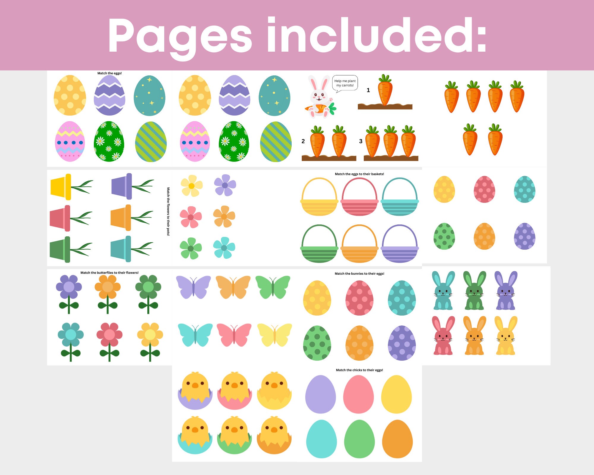 Easter Busy Book. Easter Busy Binder. Easter Worksheets for Toddlers ...
