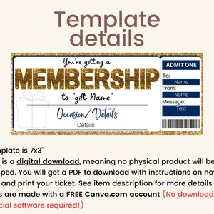 Membership Template. Membership Certificate. Membership Gift Card ...