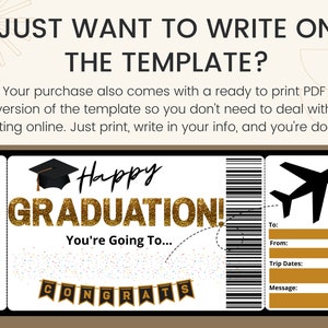 Graduation Boarding Pass. Graduation Ticket. Graduation Gifts ...
